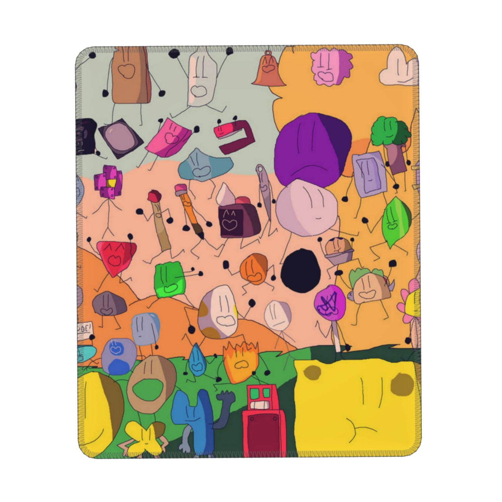 Battle For Dream Island Bfdi Mouse Pad Non-Slip Rubber Desktop ...