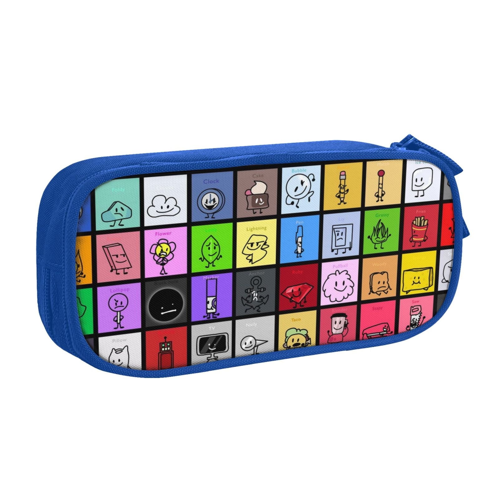 Battle For Dream Island Bfdi Pencil Case, Multipurpose Pencase ,Large ...