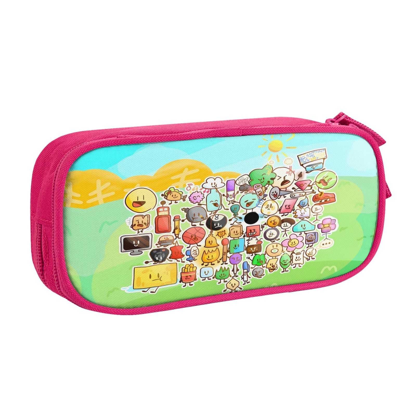 Battle For Dream Island Bfdi Pencil Case, Multipurpose Pencase ,Large ...
