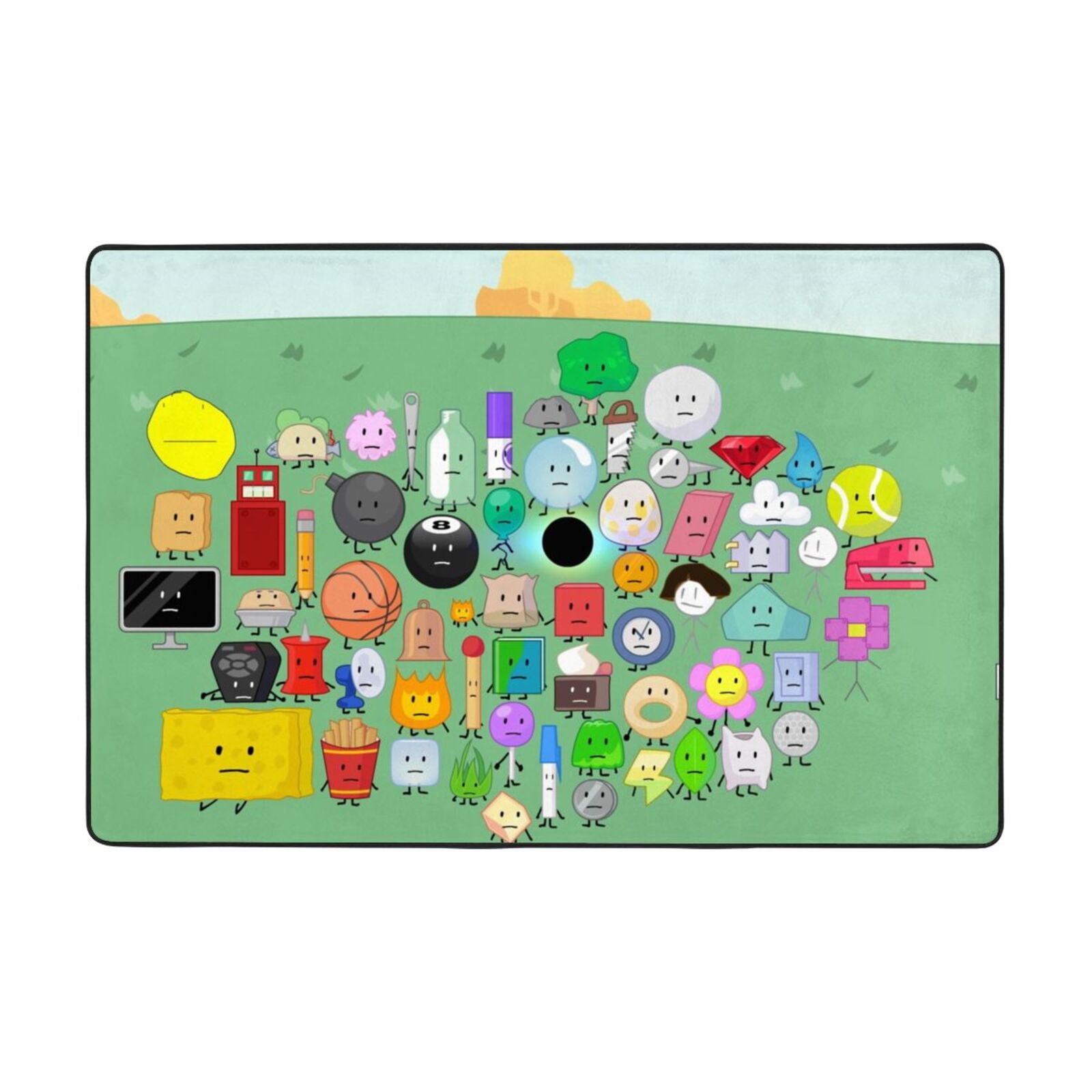 Battle For Dream Island Bfdi Rugs Washable Cover Floor Rug Carpets ...