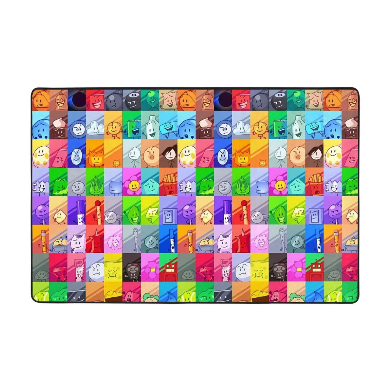 Battle For Dream Island Bfdi Rugs Washable Cover Floor Rug Carpets ...