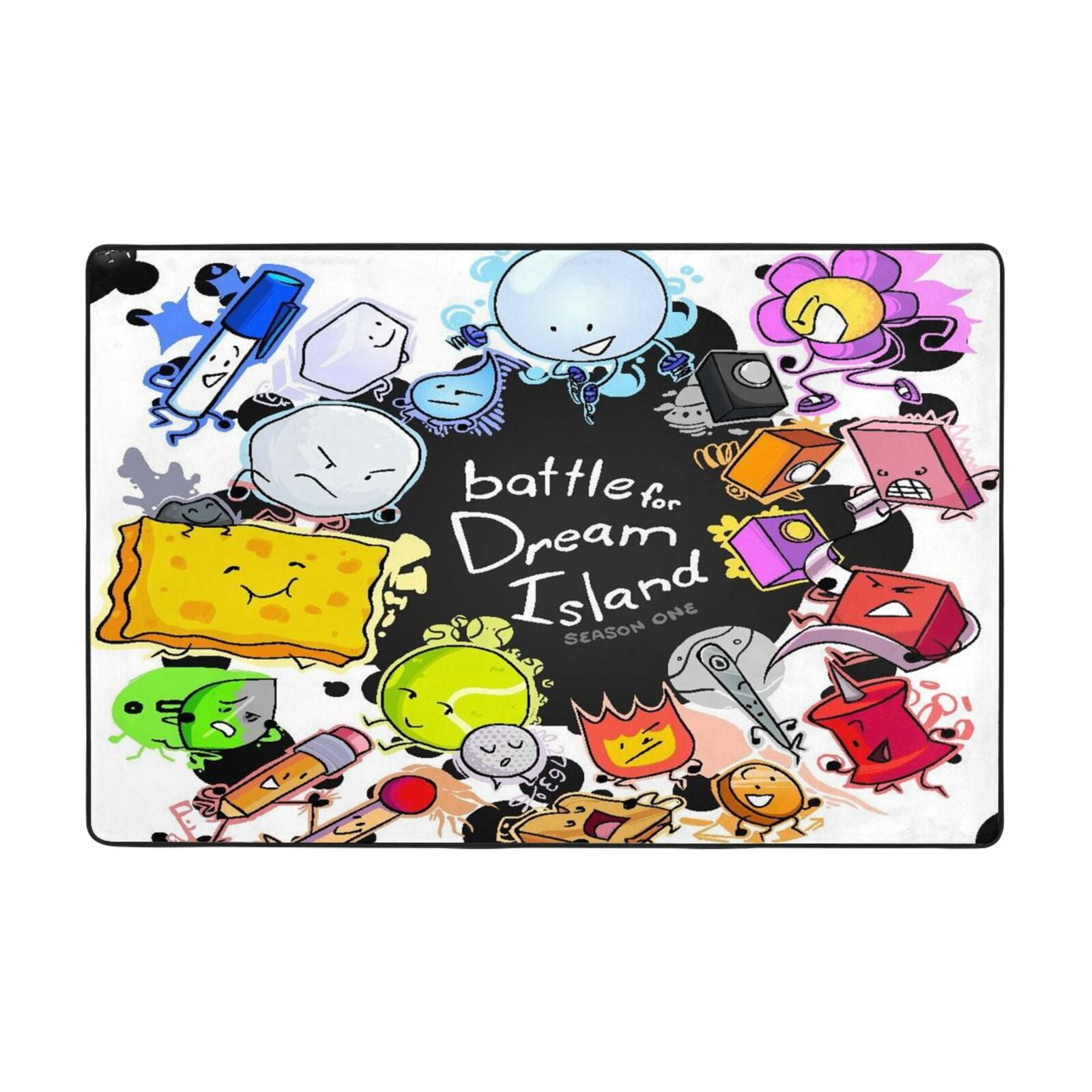 Battle For Dream Island Bfdi Rugs Washable Cover Floor Rug Carpets ...