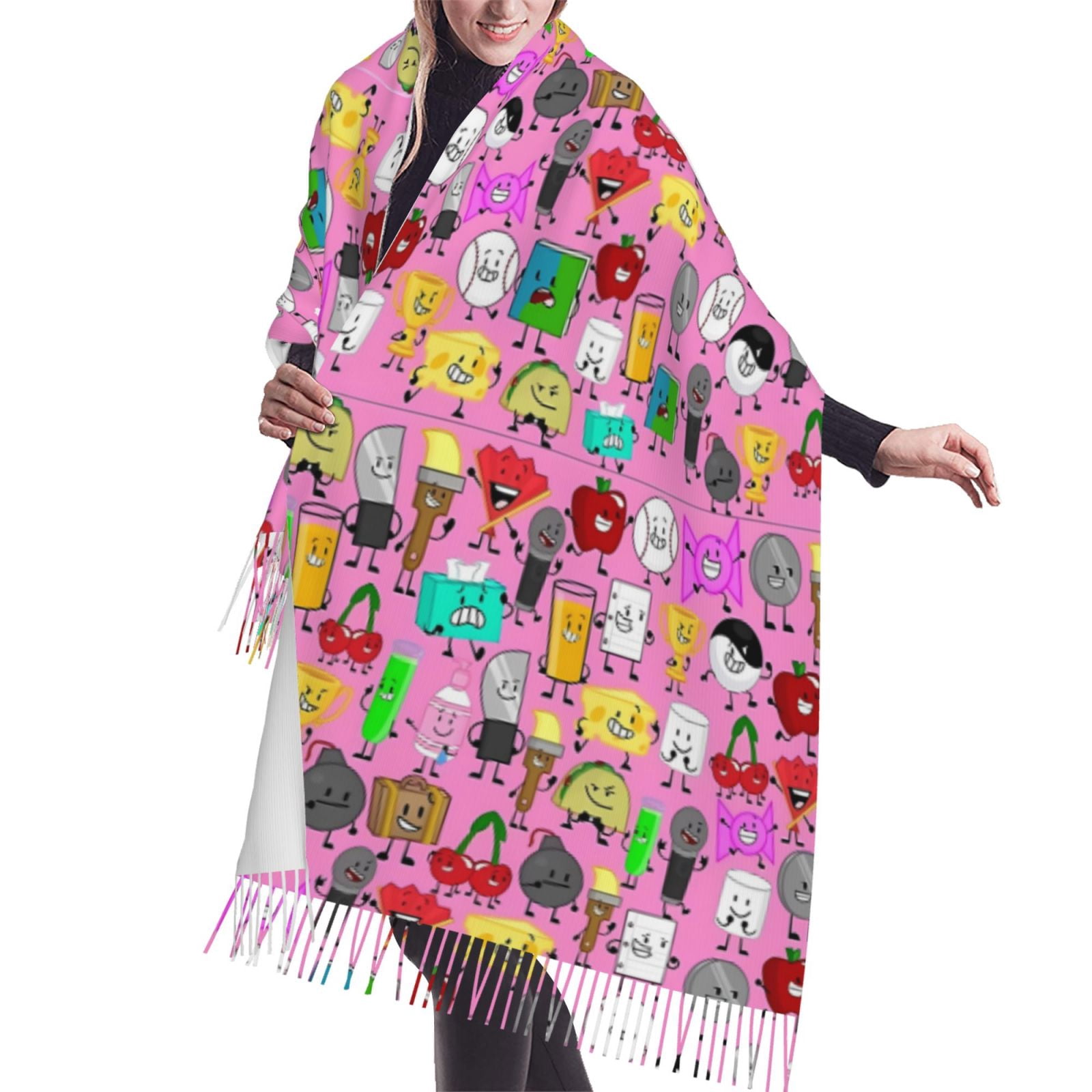 Battle For Dream Island Bfdi Shawl Wrap for Womens Winter Warm Long ...