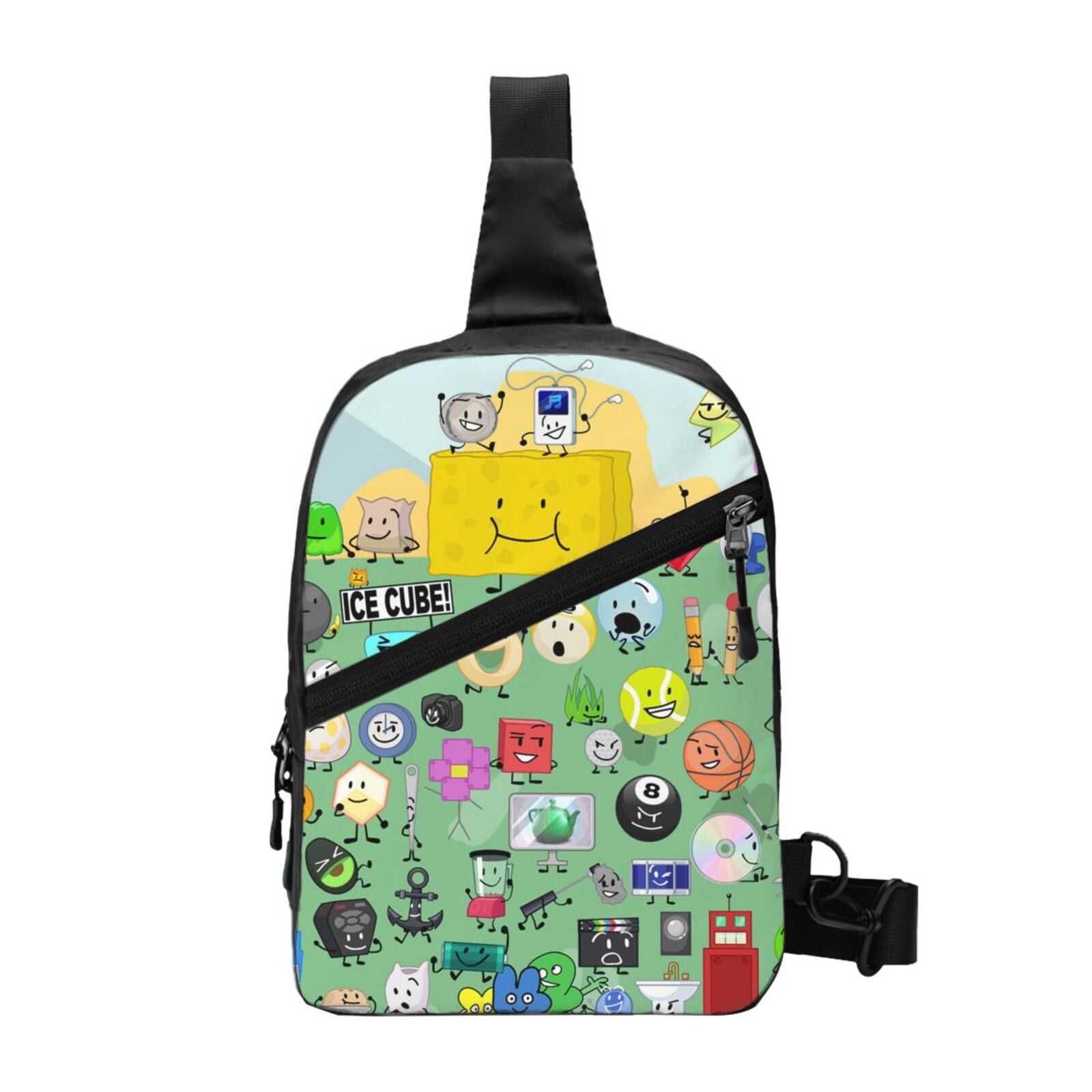 Battle For Dream Island Bfdi Sling Crossbody Backpack Shoulder Bag ...