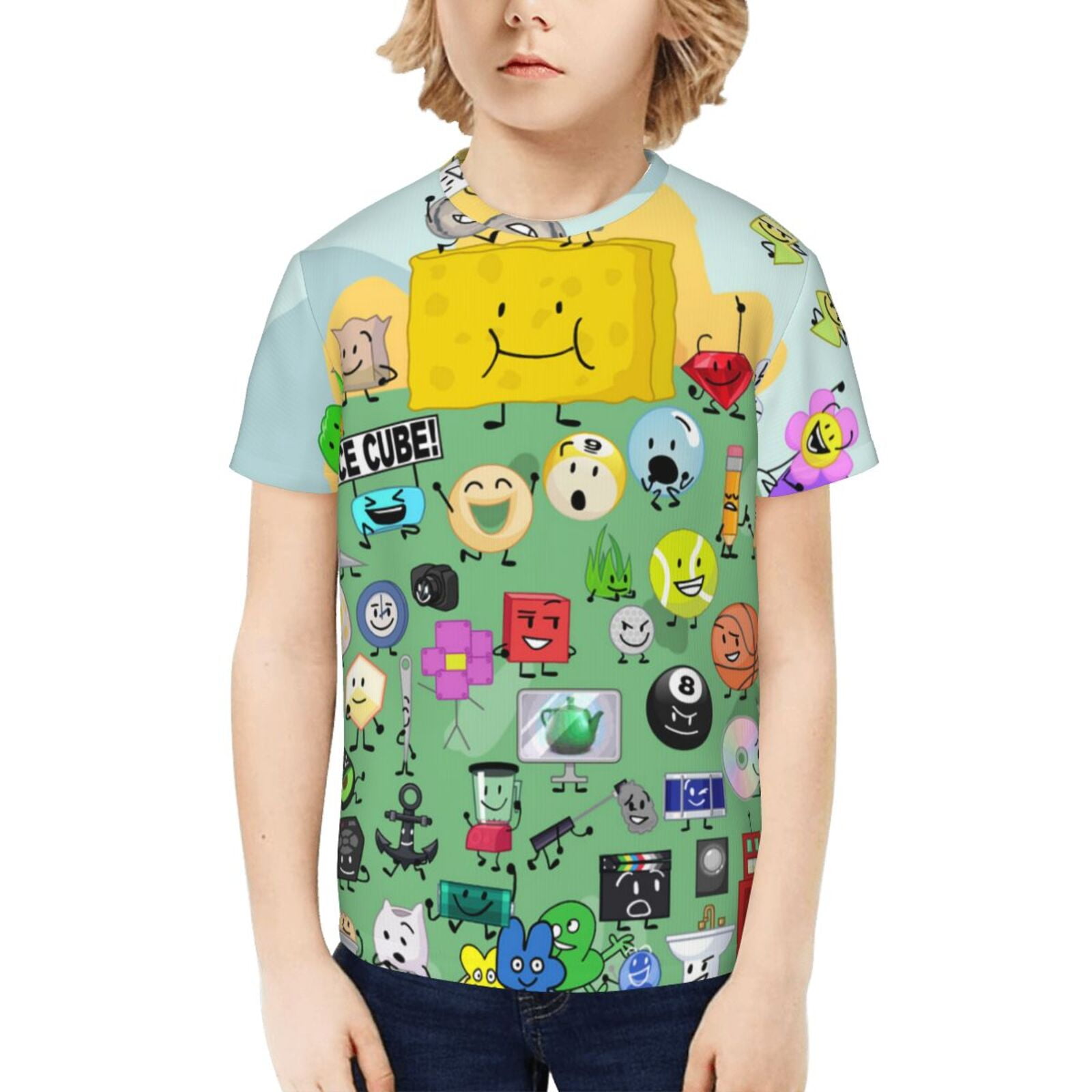 Battle For Dream Island Bfdi T-Shirts Summer Short Sleeved Shirt For ...