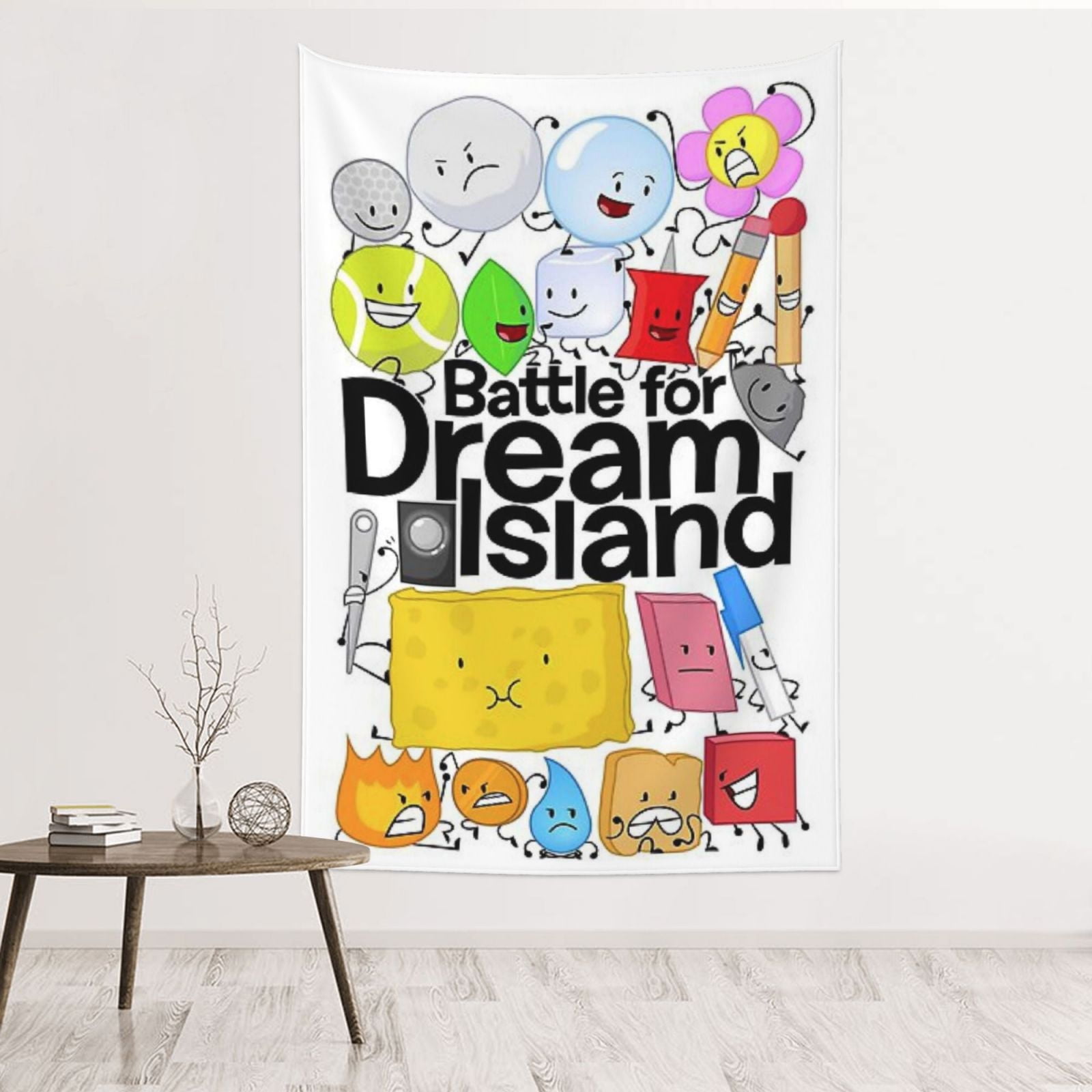 Battle For Dream Island Bfdi Tapestry Wall Hanging Home Decoration Wall ...