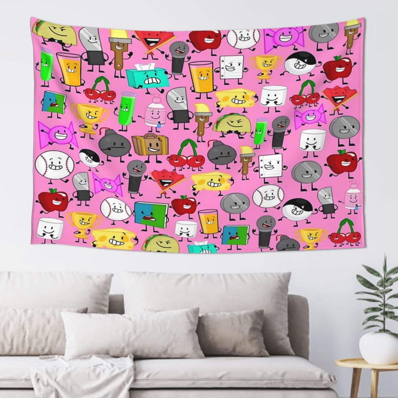 Battle For Dream Island Bfdi Tapestry Wall Hanging Home Decoration Wall ...