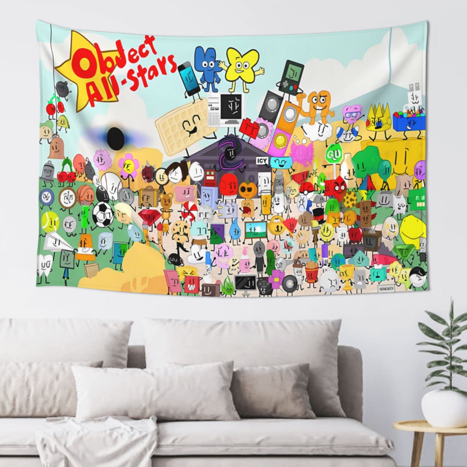 Battle For Dream Island Bfdi Tapestry Wall Hanging Home Decoration Wall ...