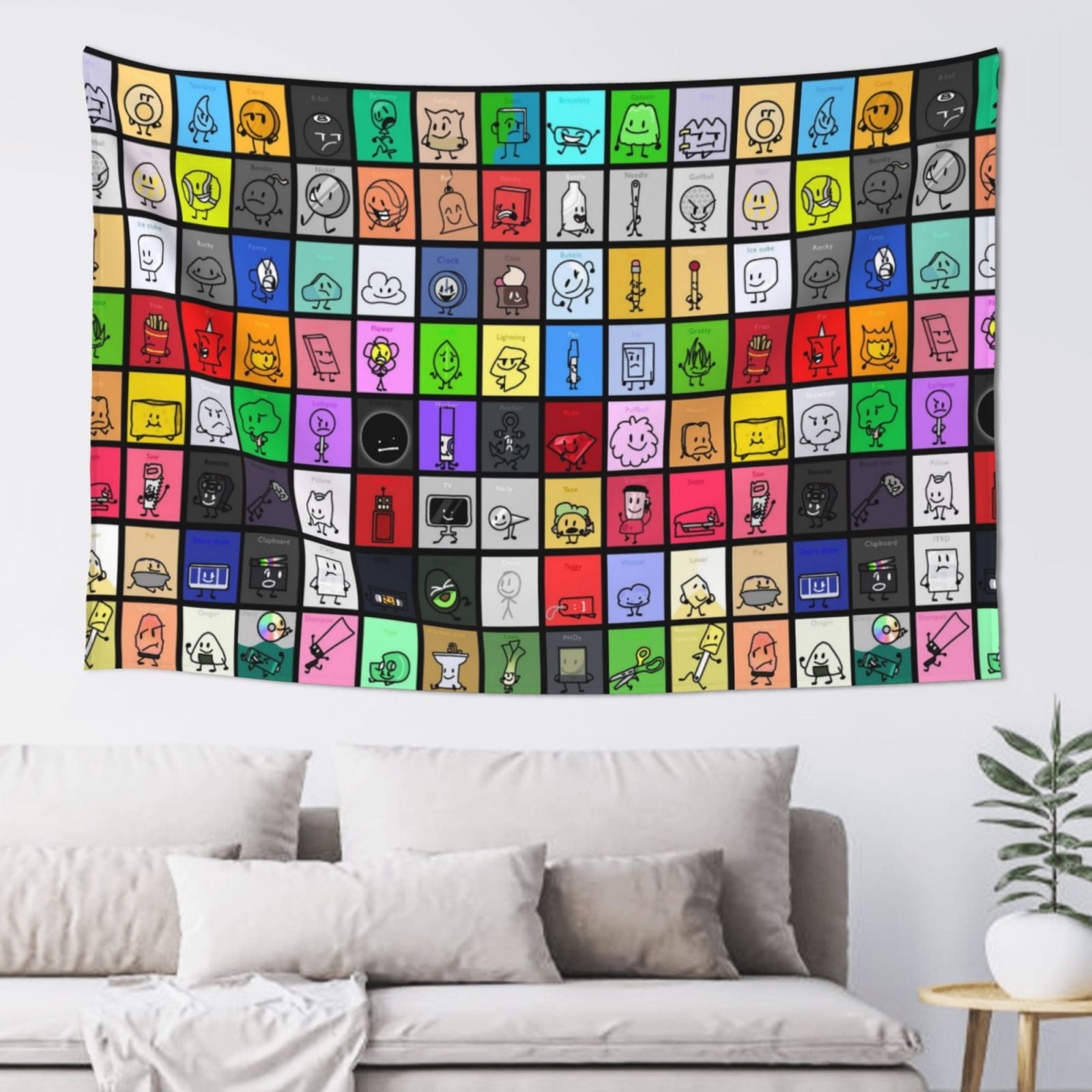 Battle For Dream Island Bfdi Tapestry Wall Hanging Home Decoration Wall ...