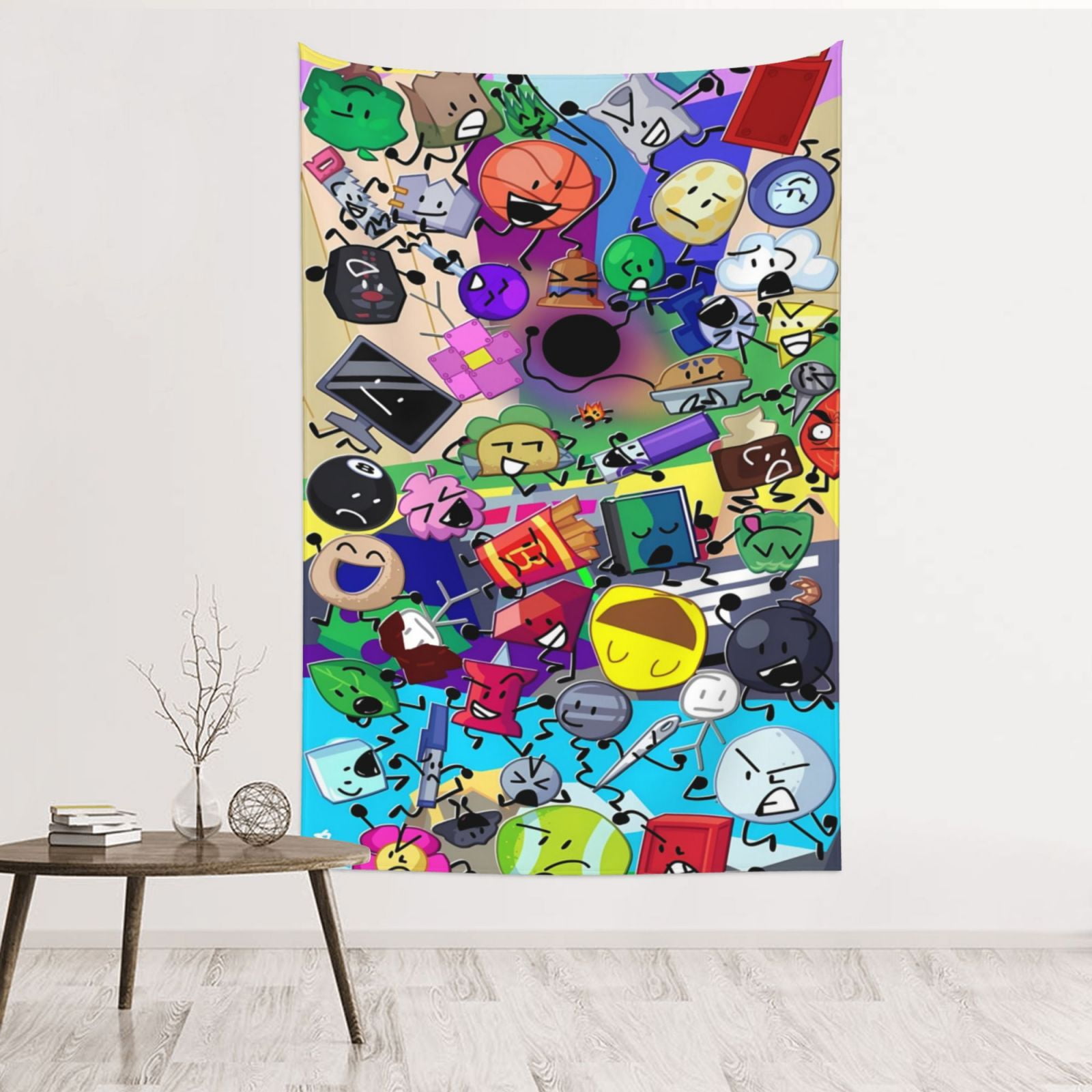 Battle For Dream Island Bfdi Tapestry Wave Wall Hanging Home Decoration ...