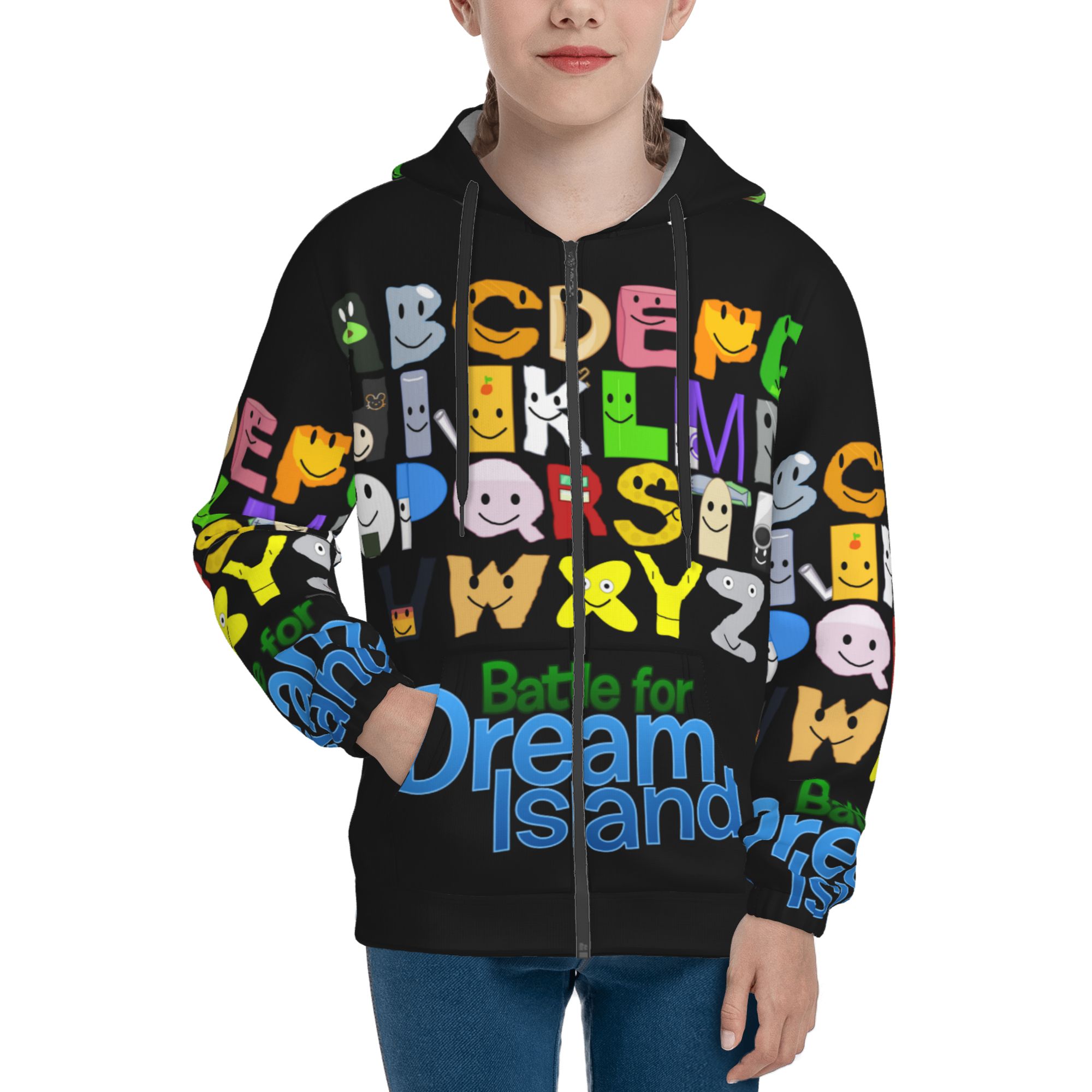 Battle For Dream Island Bfdi Teens Boys Girls Zip Up Hoodies 3d Print ...
