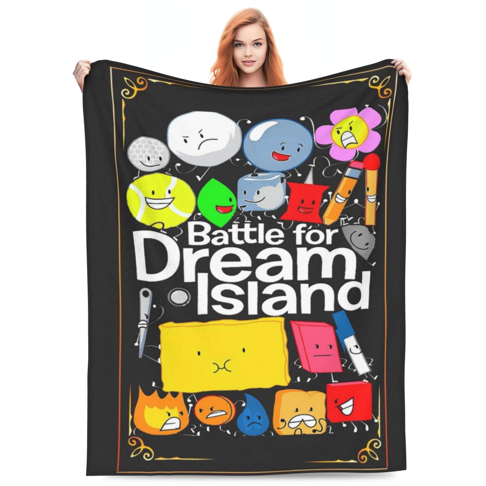 Battle For Dream Island Bfdi Throw Blanket Couch Bed Sofa Soft ...