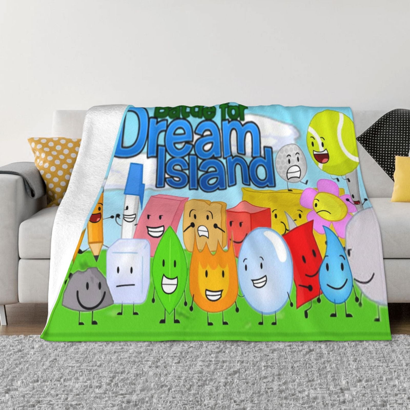 Battle For Dream Island Bfdi Throw Blanket Couch Bed Sofa Soft ...