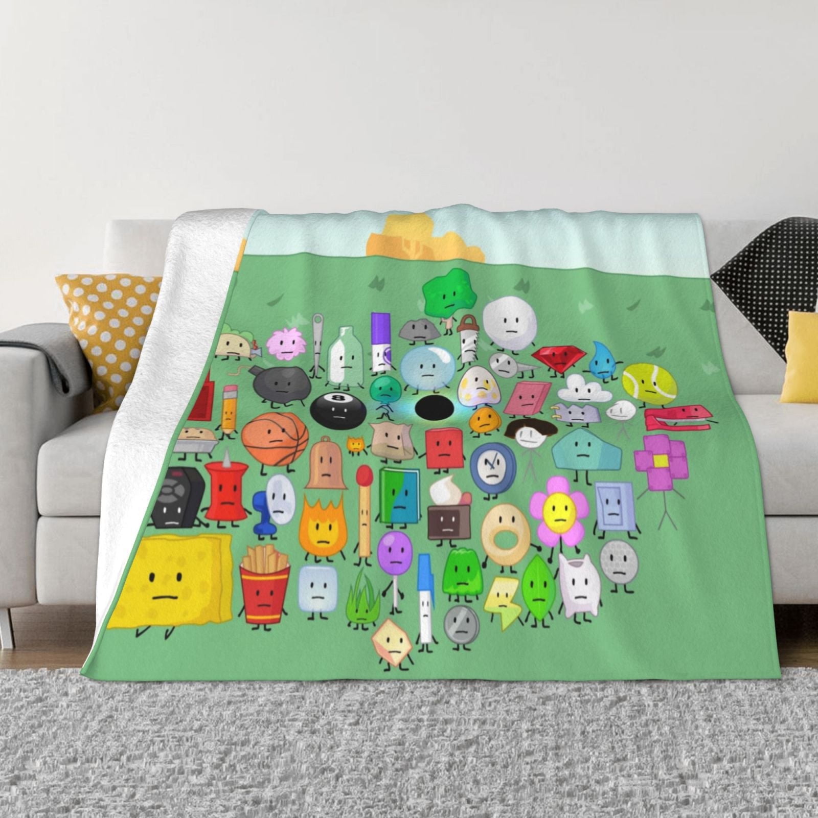 Battle For Dream Island Bfdi Throw Blanket Couch Bed Sofa Soft ...
