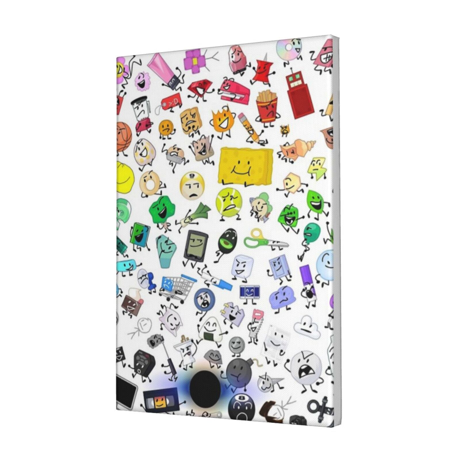 Battle For Dream Island Bfdi Wall Art Digitally Printed Canvas ...