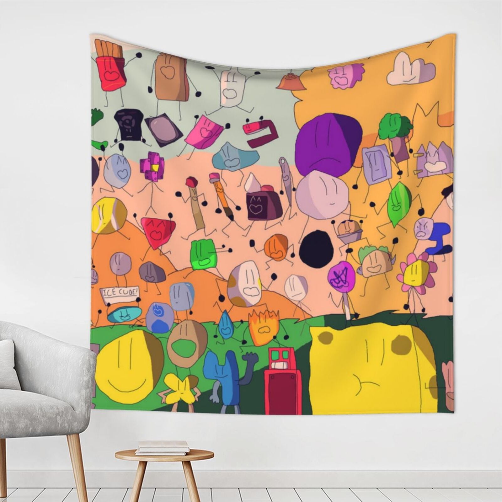 Battle For Dream Island Bfdi Wall Tapestry Wall Hanging Tapestries ...