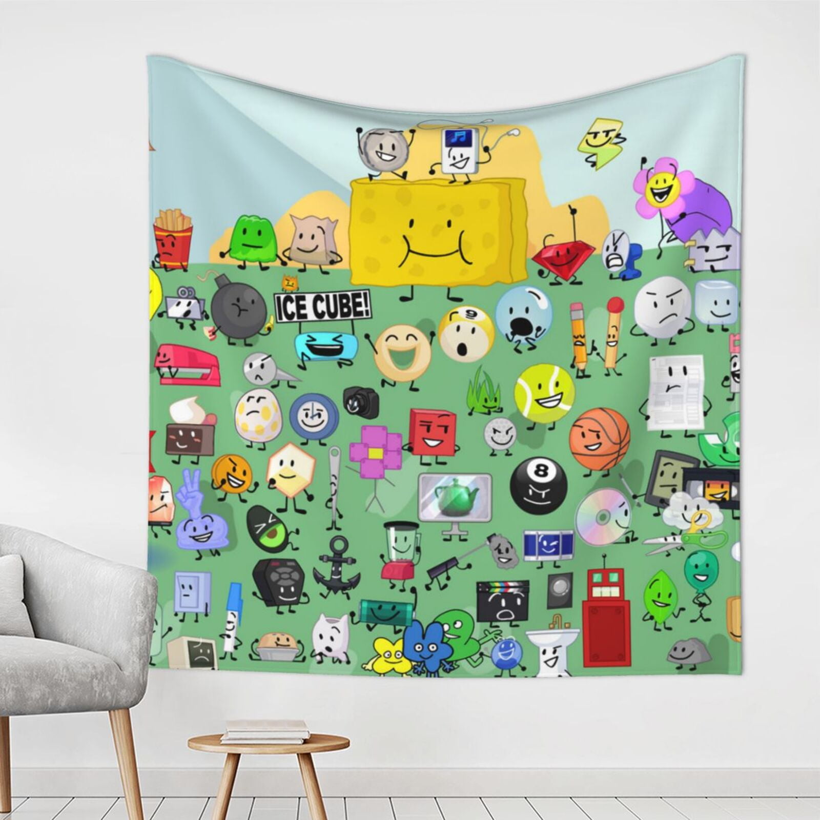 Battle For Dream Island Bfdi Wall Tapestry Wall Hanging Tapestries ...