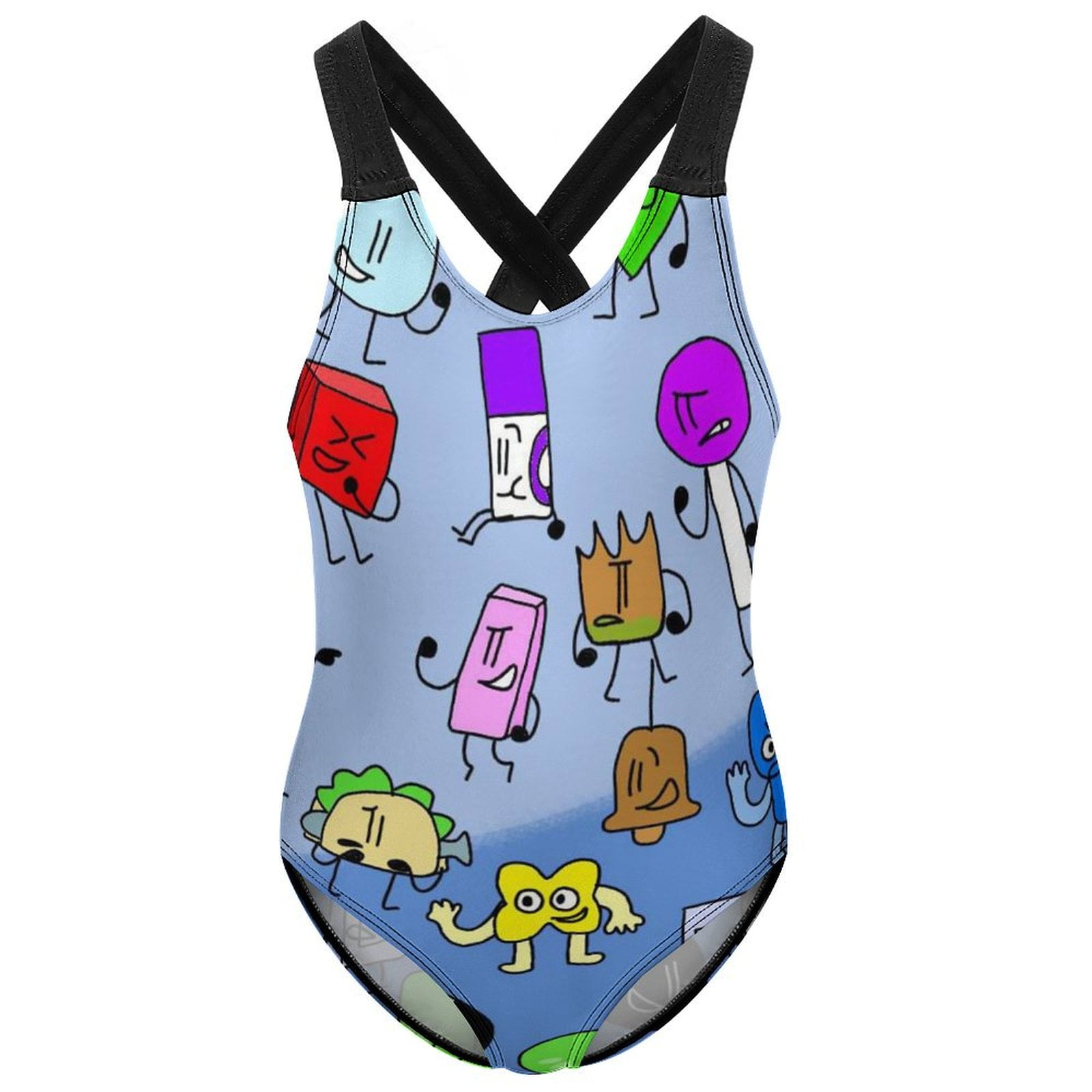 Battle For Dream Island Cartoon Children's One-piece Swimsuit Summer ...