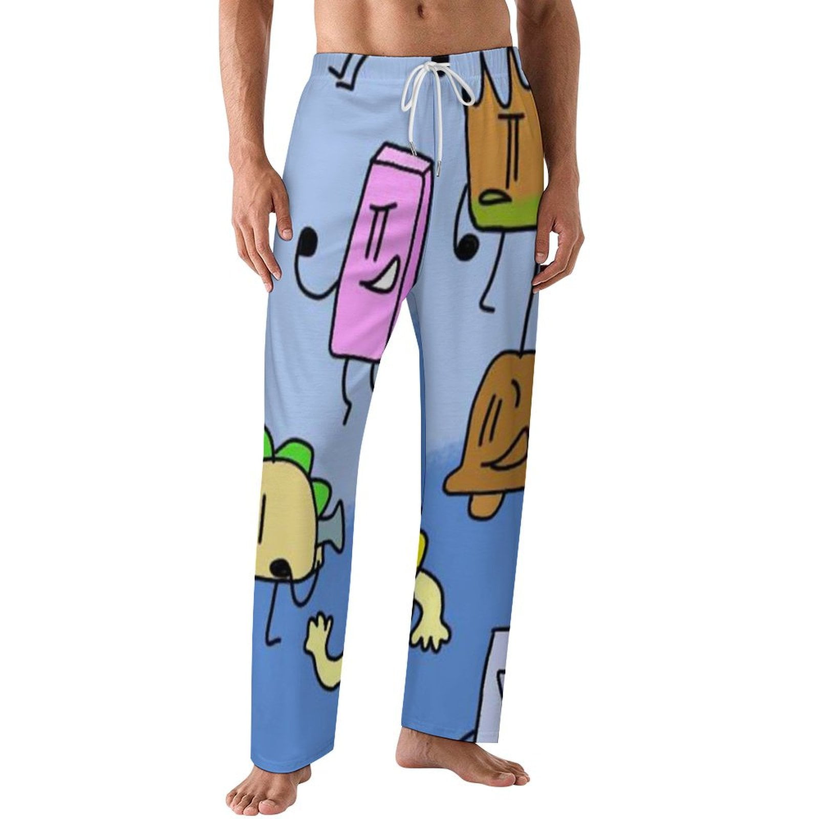 Battle For Dream Island Cartoon Mens Pajama Pants Cozy Soft Lounge ...