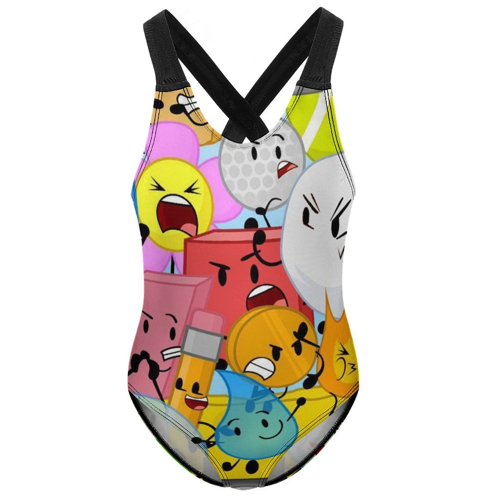 Battle For Dream Island Character Children's One-piece Swimsuit Summer ...
