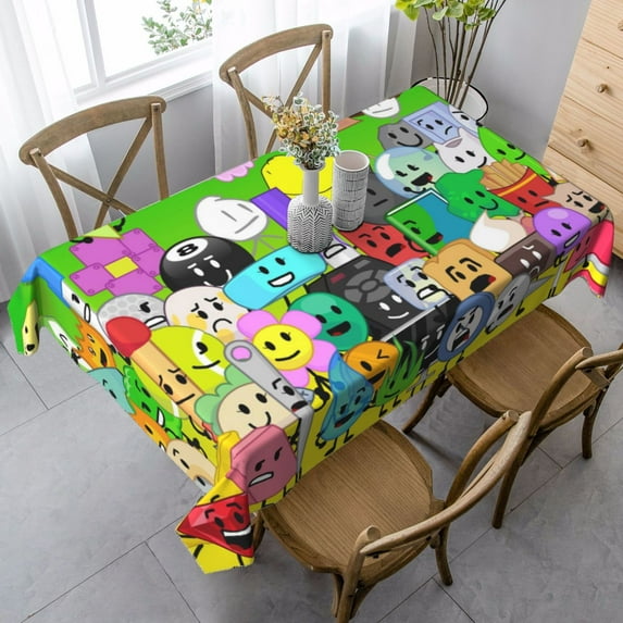 Battle For Dream Island Character Tablecloth Decoration Rectangular ...