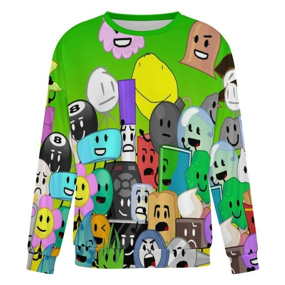 Battle For Dream Island Character Unisex Pullover Hoodie Fashion Round ...