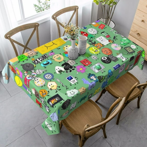 Battle For Dream Island Characters Tablecloth Decoration Rectangular ...
