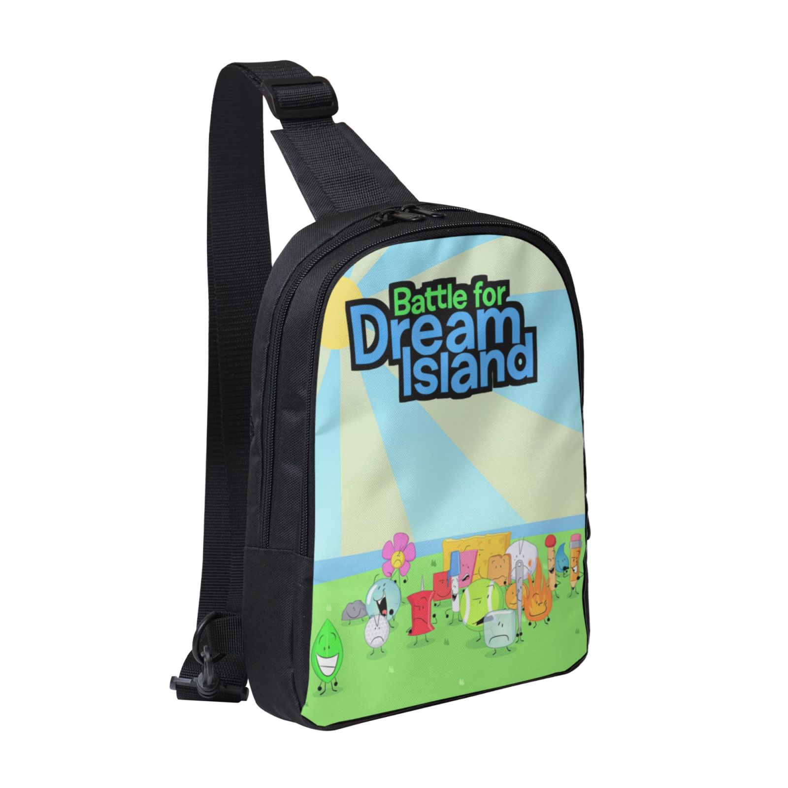 Battle For Dream Island Chest Bag with Dual Pockets , Crossbody ...