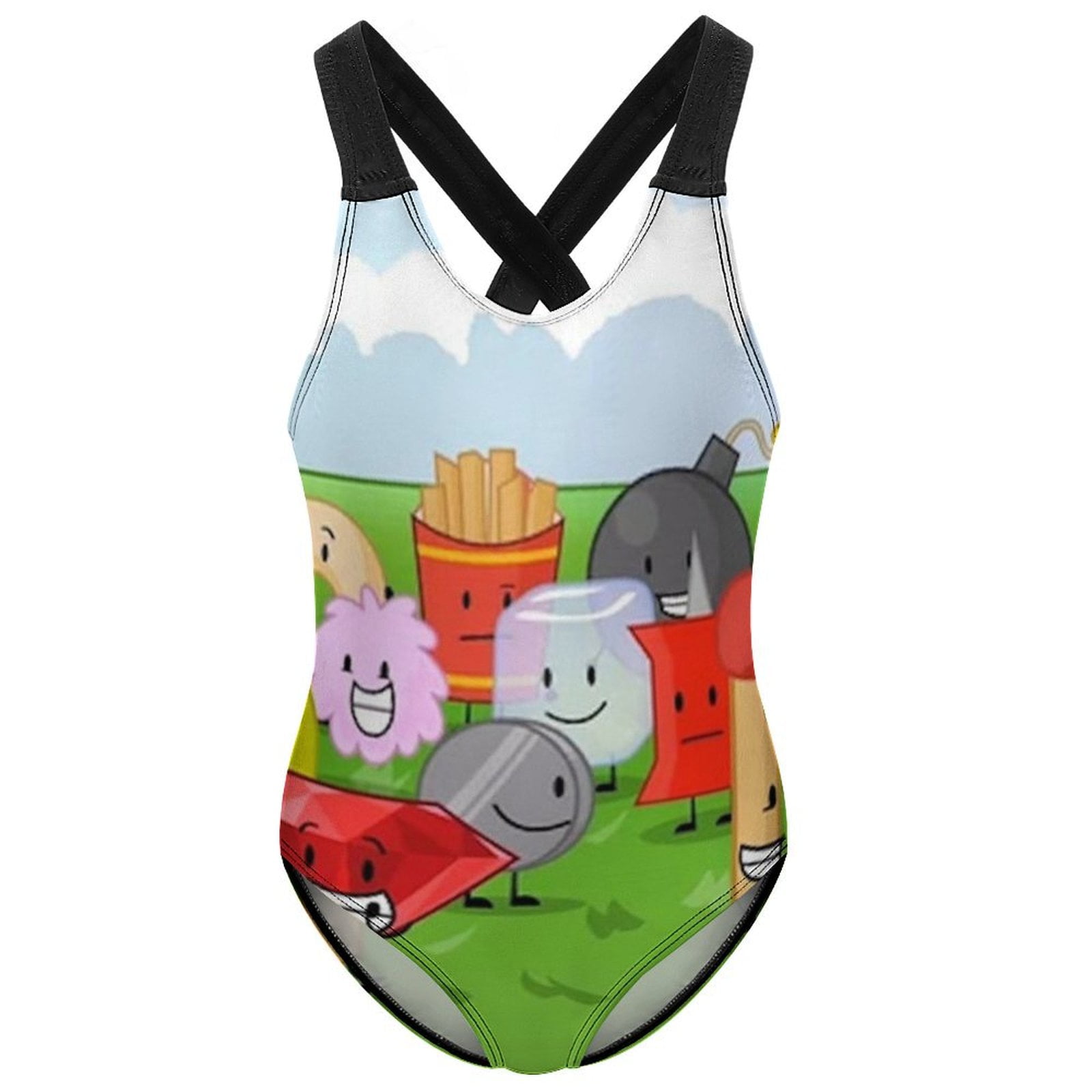 Battle For Dream Island Game Children's One-piece Swimsuit Summer Girl ...