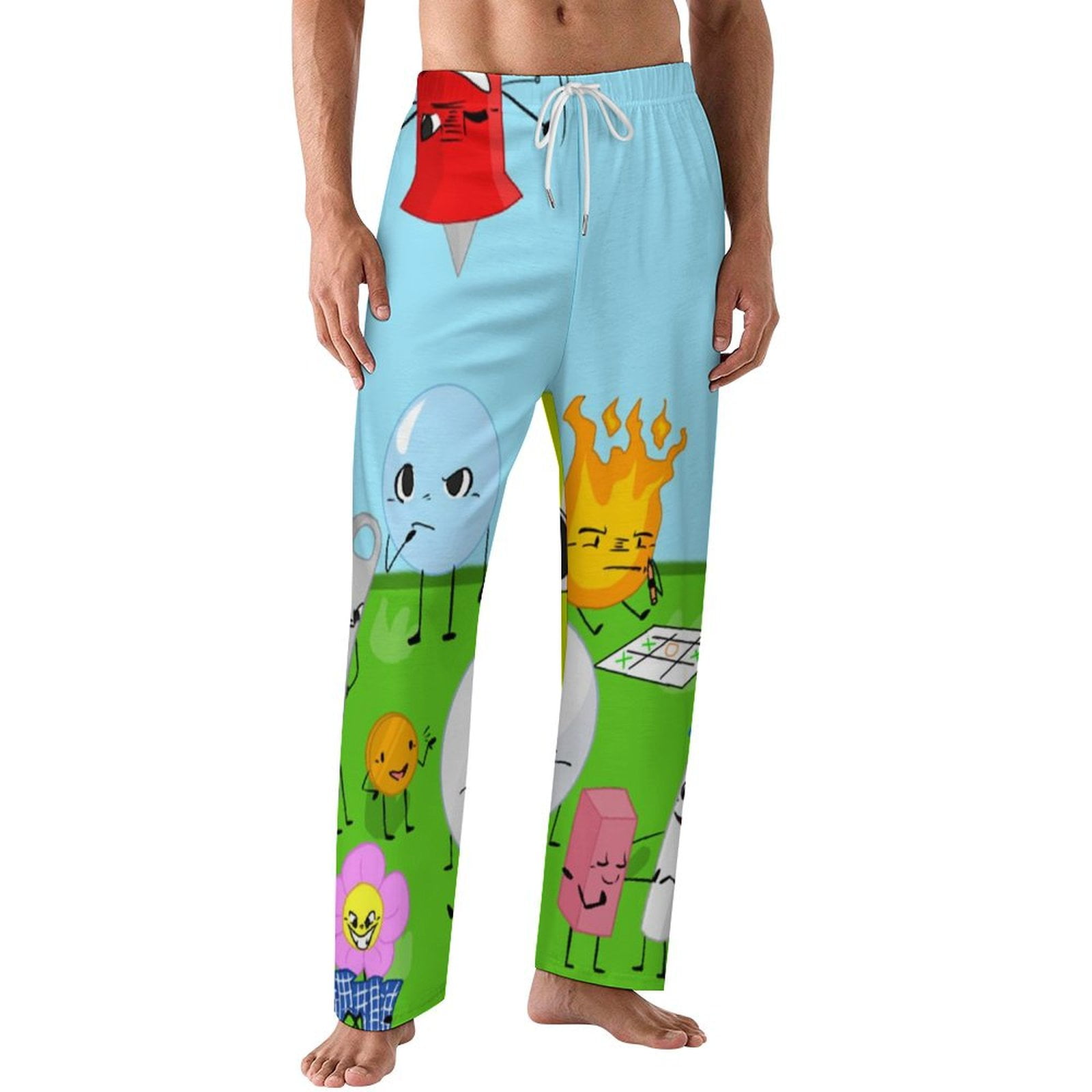 Battle For Dream Island Game Mens Pajama Pants Cozy Soft Lounge Sleep ...