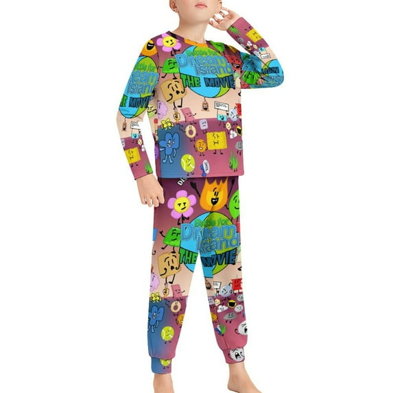 Battle For Dream Island Little Big Bo-ys Gi-rls Pajamas Set Long Sleeve ...