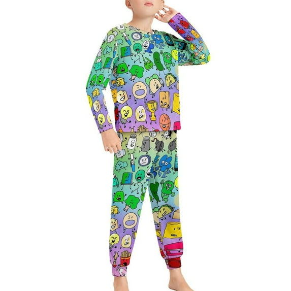 Battle For Dream Island Little Big Bo-ys Gi-rls Pajamas Set Long Sleeve ...