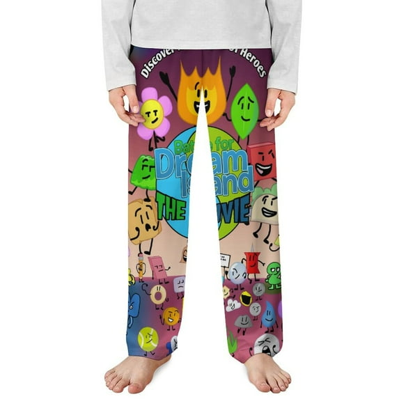 Battle For Dream Island Pajama Pants Sleep Pants Soft Elastic Waist PJ ...