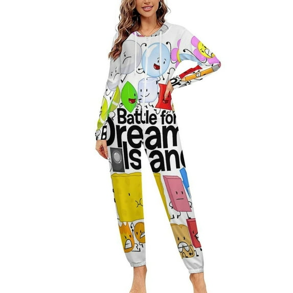 Battle For Dream Island Womens Mens Hooded Jumpsuit - Zip Up One Piece ...