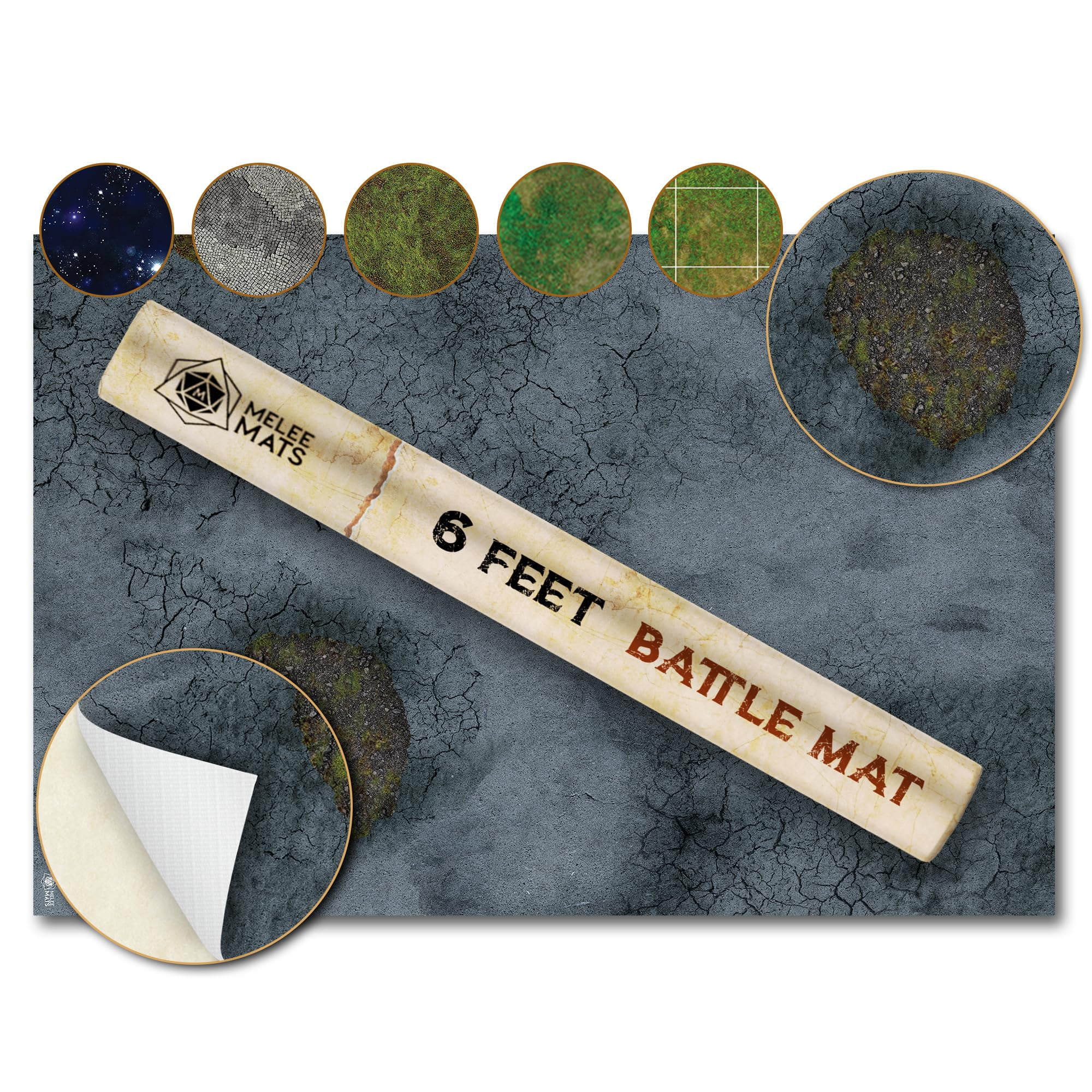 Battle Game Mat for DND - [48" x 72"] Wargaming Tabletop Map - Gaming ...