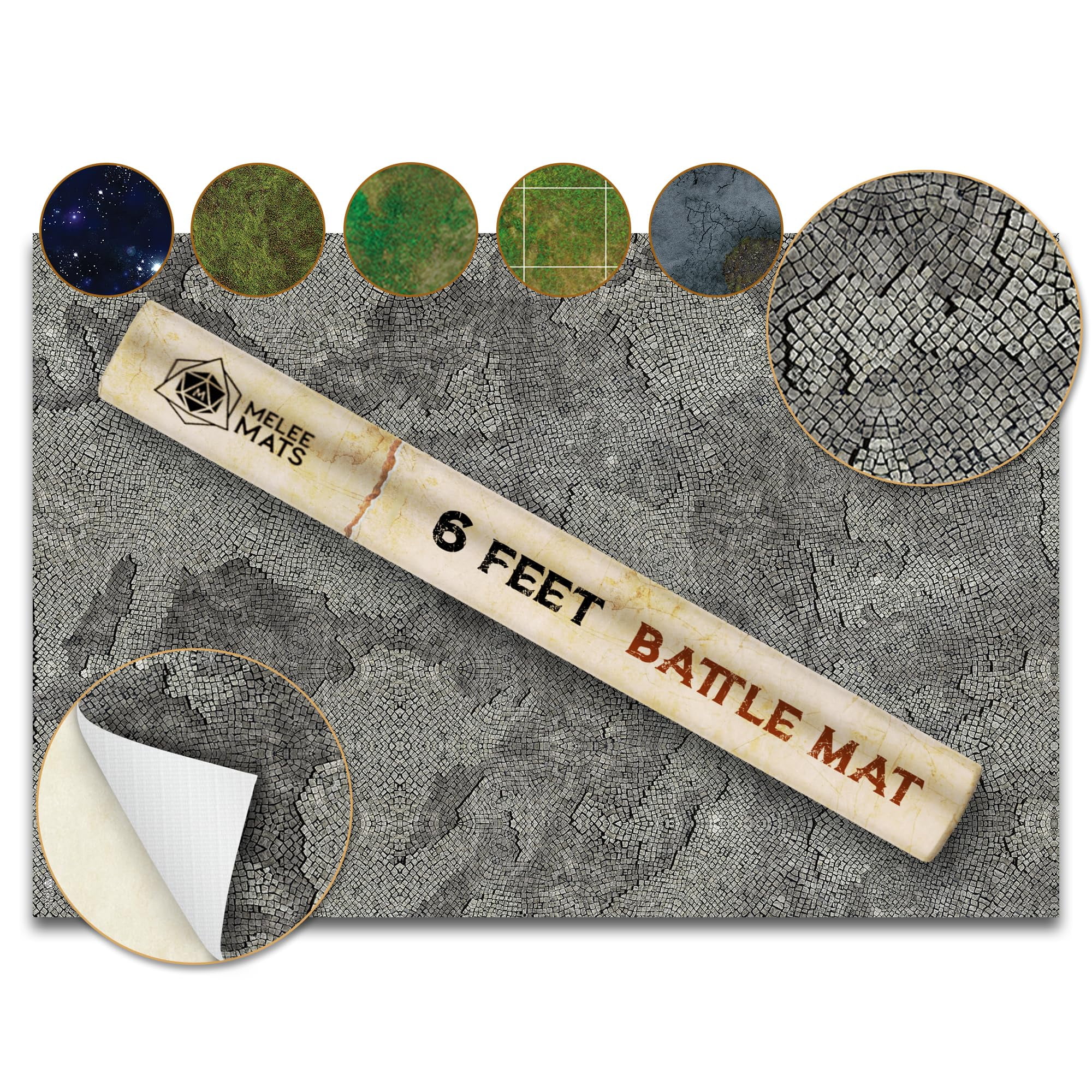 Battle Game Mat for DND - [48" x 72"] Wargaming Tabletop Map - Gaming ...