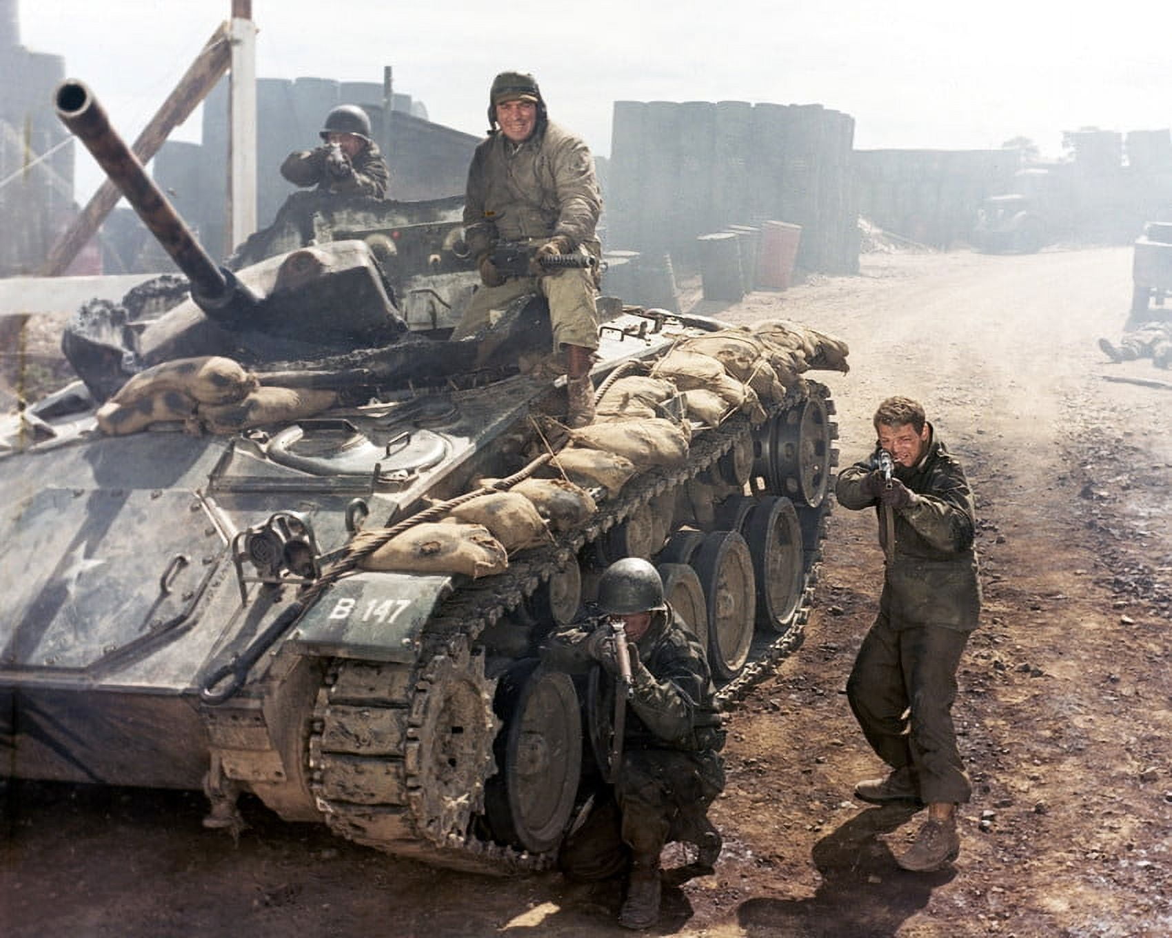 Battle of the Bulge 24x36 Movie Poster Telly Savalas as Sgt. Guffy and ...