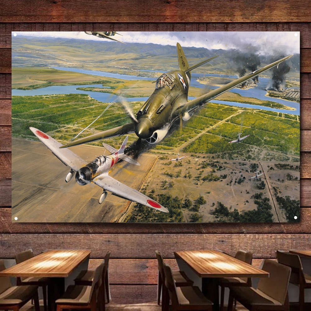 The Battle of Pearl Harbor in World War II Flag Banner Wall Chart ...