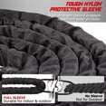 Battle Rope 1.5 Inch x 30 FT Black Sport Training Aid - Walmart.com