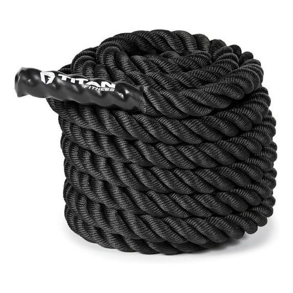 Battle Rope 40ft x 1.5in, Dacron Heavy Rope for Home Gym Conditioning ...