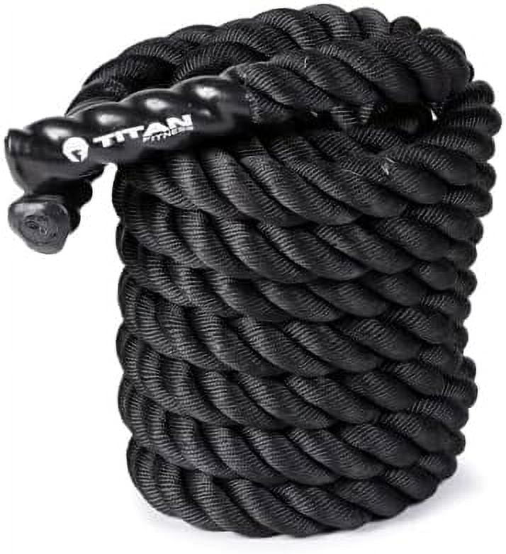 Battle Rope 50ft x 2in, Poly Dacron Heavy Rope for Home Gym ...