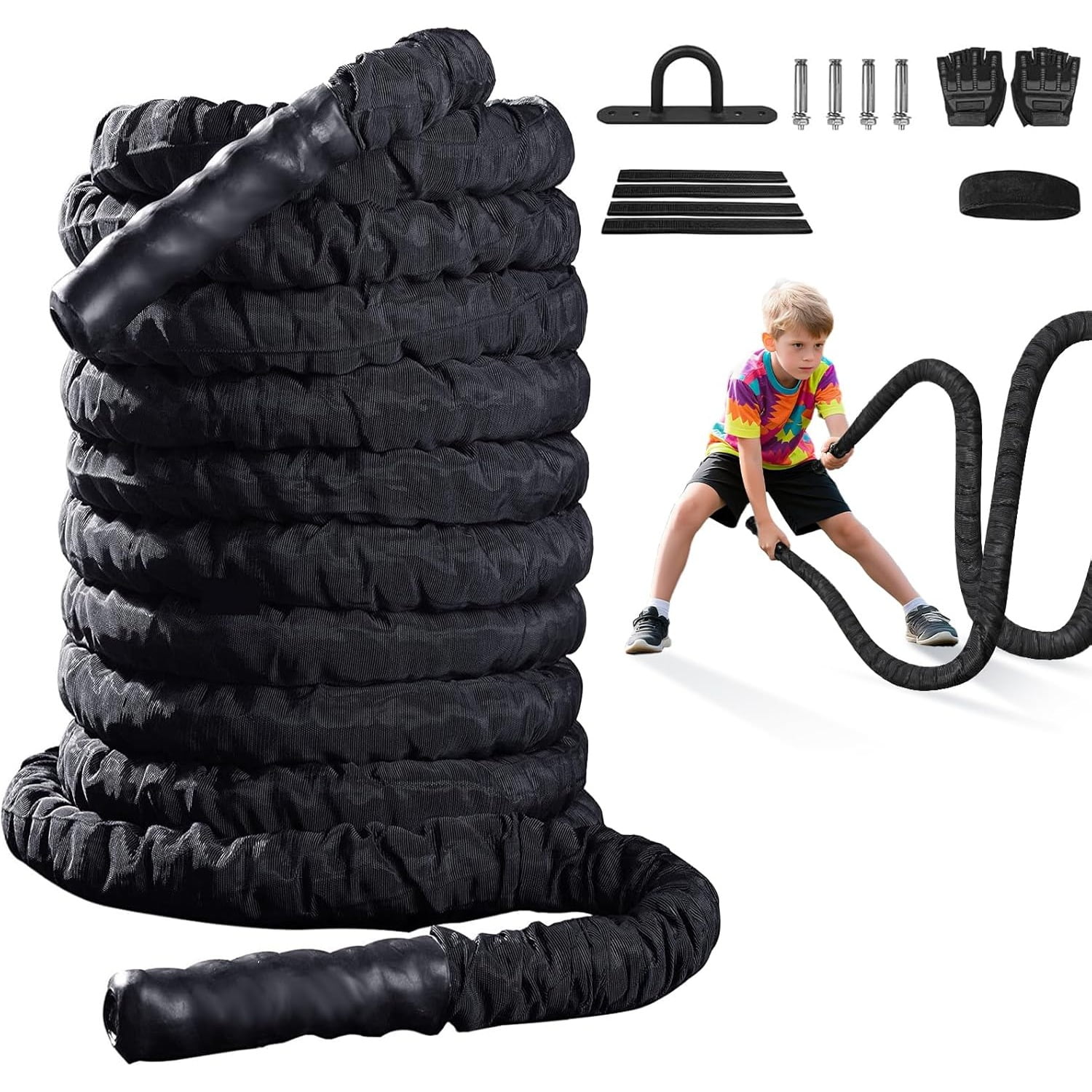 Battle Rope Battle Ropes for Exercise Workout Rope Exercise Rope Battle ...