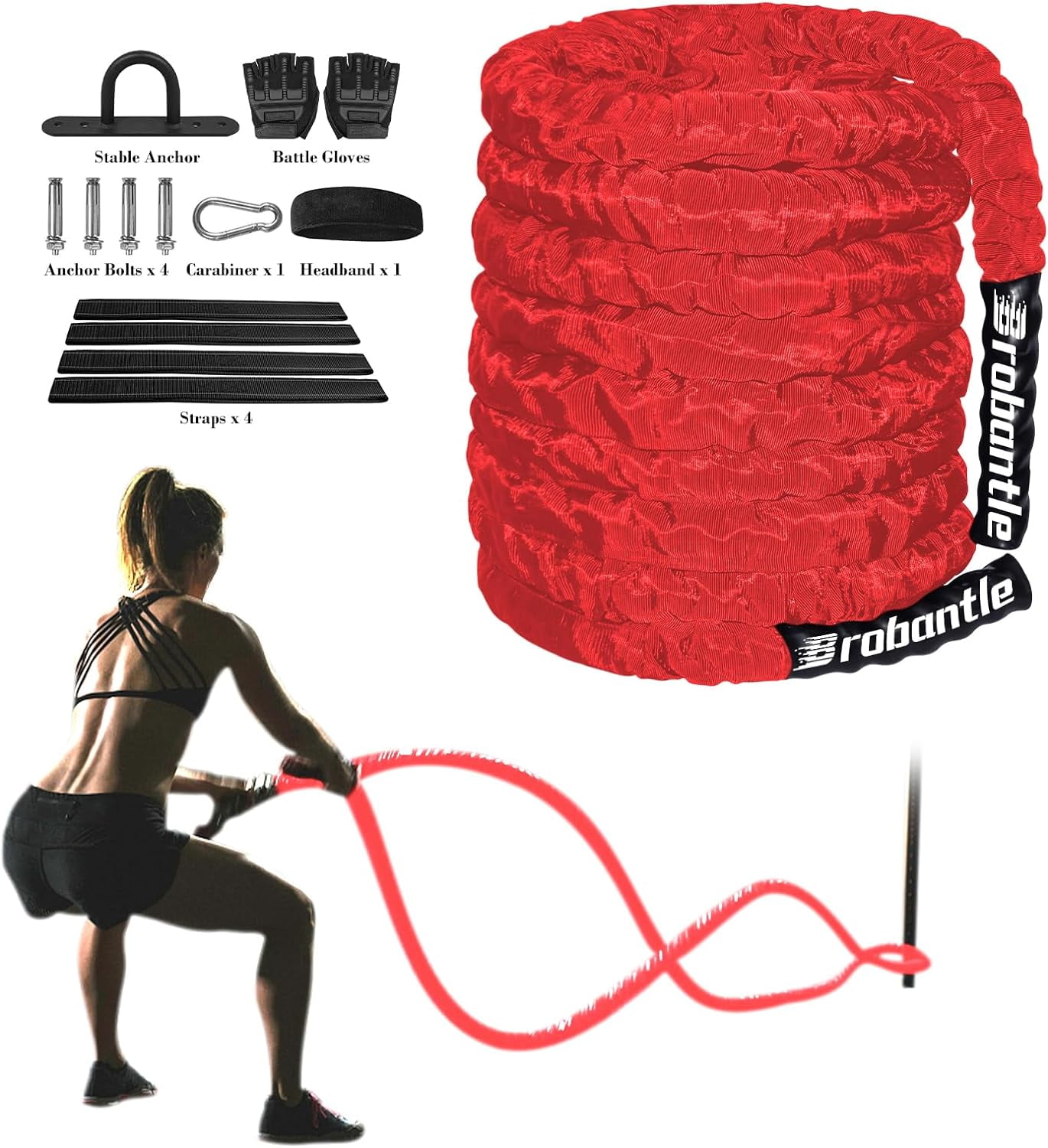 Battle Rope Battle Ropes for Exercise Workout Rope Exercise Rope Battle ...