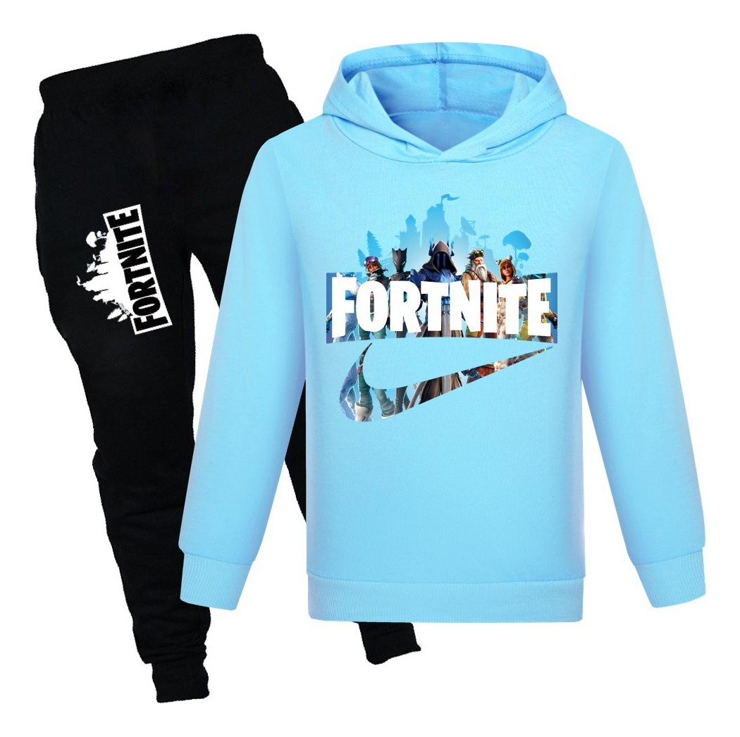 Battle Royale Fortnite Hoodie and Jogger Pants Set Kids Black Long ...