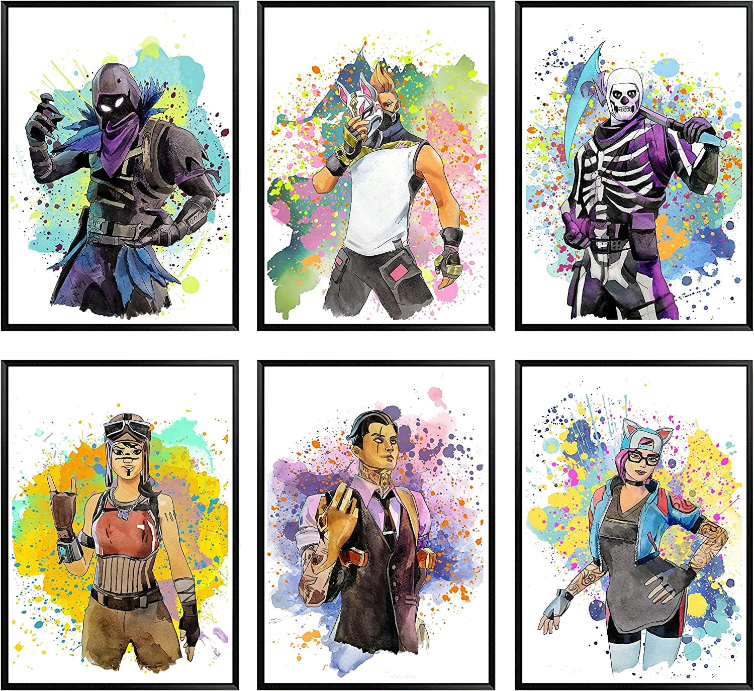 Battle Royale Posters for Boys Room – Video Game Themed Skins for Boys ...