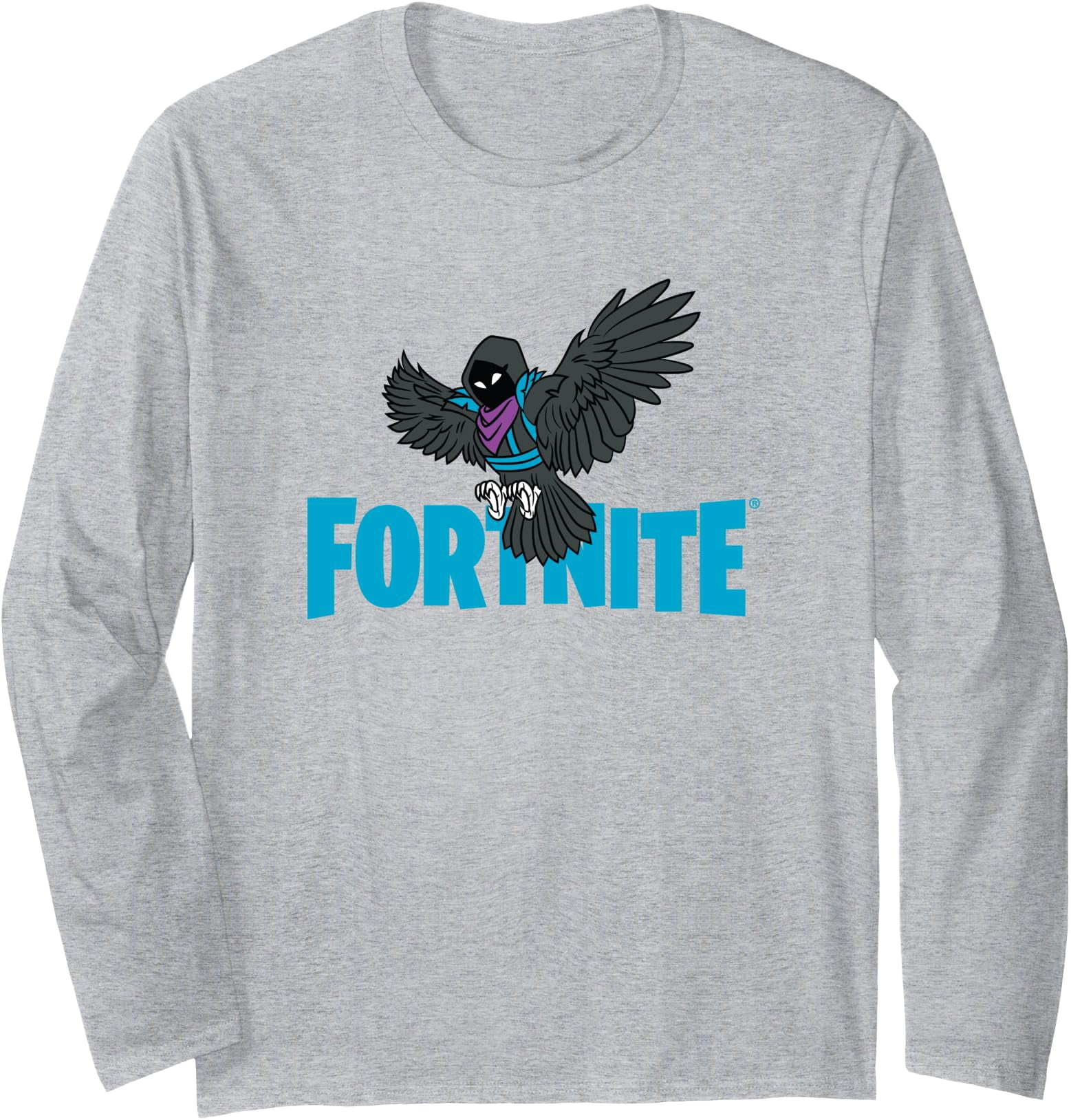 Battle Royale Raven Logo Long Sleeve T-Shirt,Sport Grey Color,Size 3XL ...