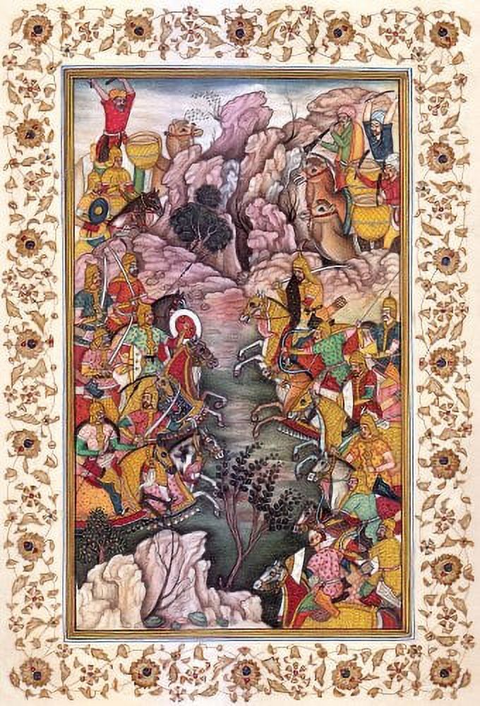 Battle Scene - Watercolor Painting on Paper - Artist: Navrang - Walmart.com