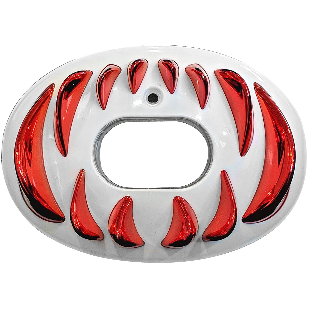 Battle Sports 3D Predator Oxygen Lip Protector Mouthguard - White/Red ...