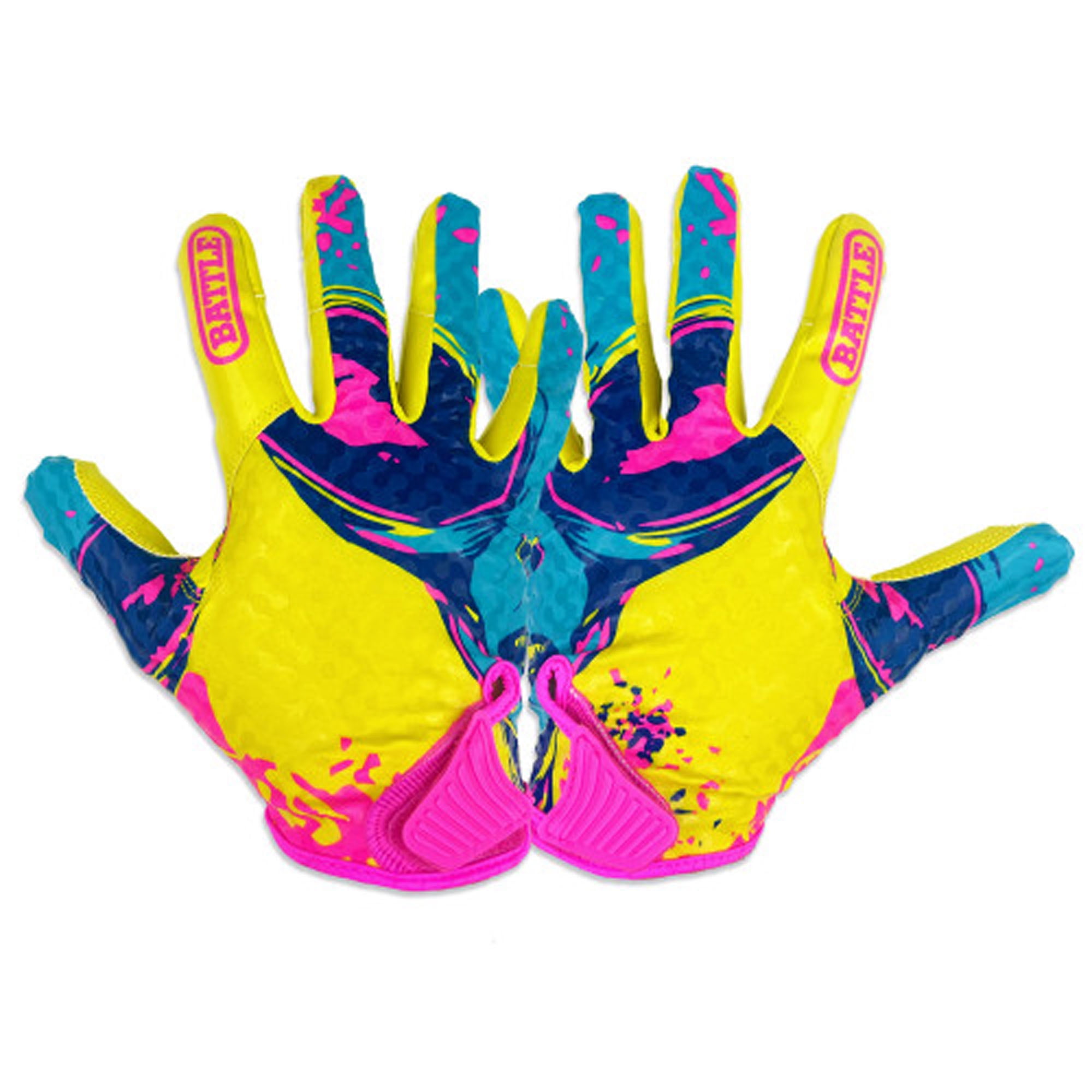 Battle Sports Adult "Alien" Chameleon Receiver Football Glove - Medium ...