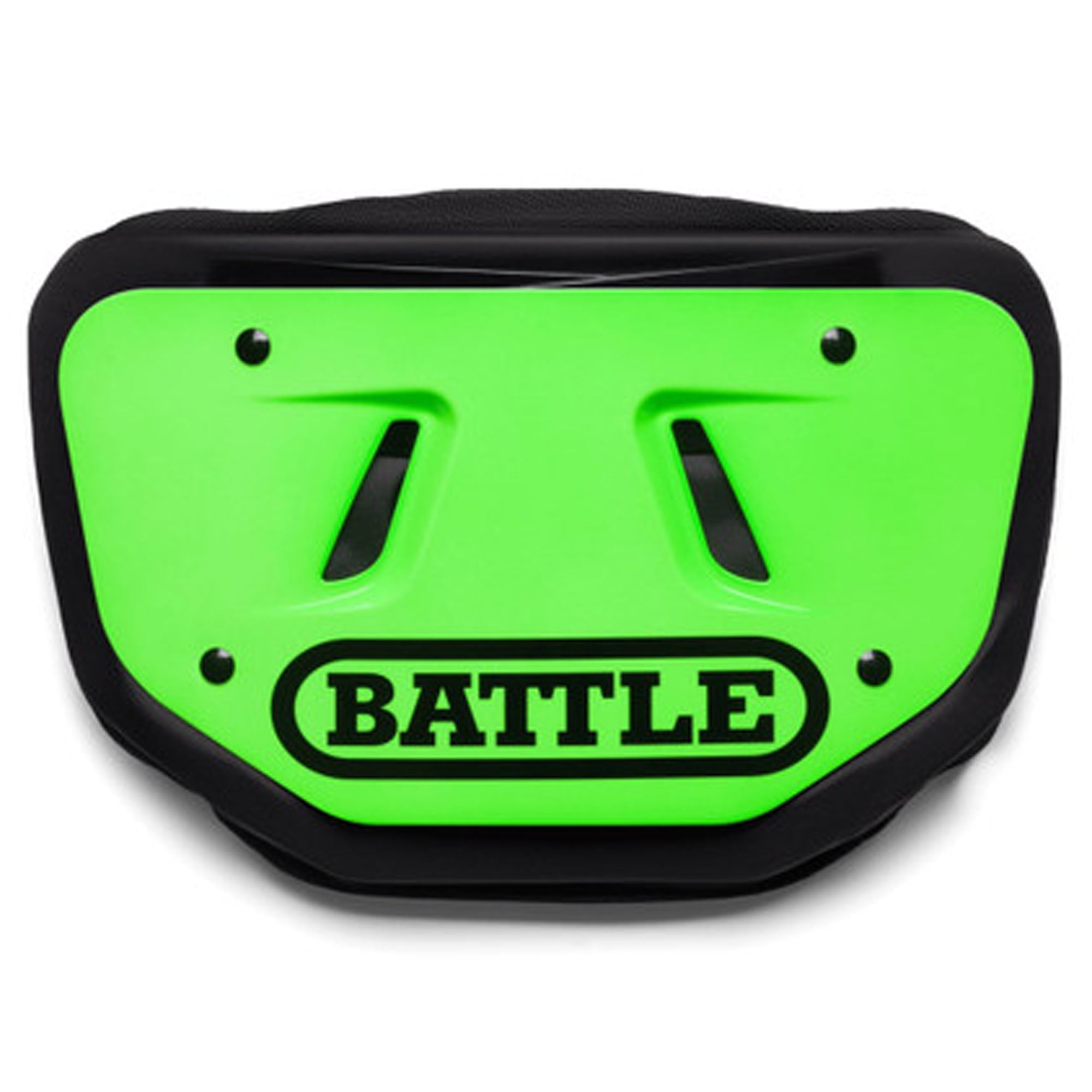Battle Sports Adult " Battle " Logo Football Backplate - Neon Green ...